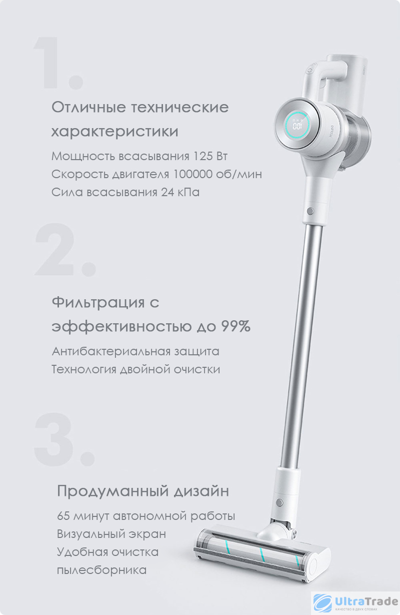 Ручной беспроводной пылесос Huawei HiLink XClea Wireless Vacuum Cleaner ...