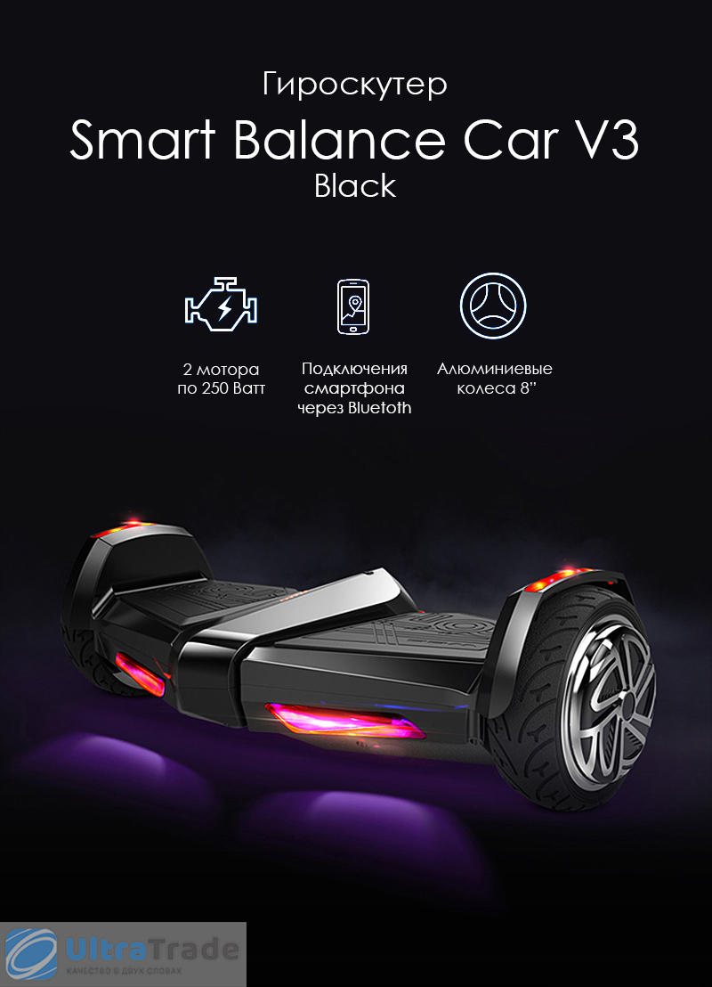 Гироскутер Smart Balance Car V3 Black купить по цене 13 900 руб. в ...
