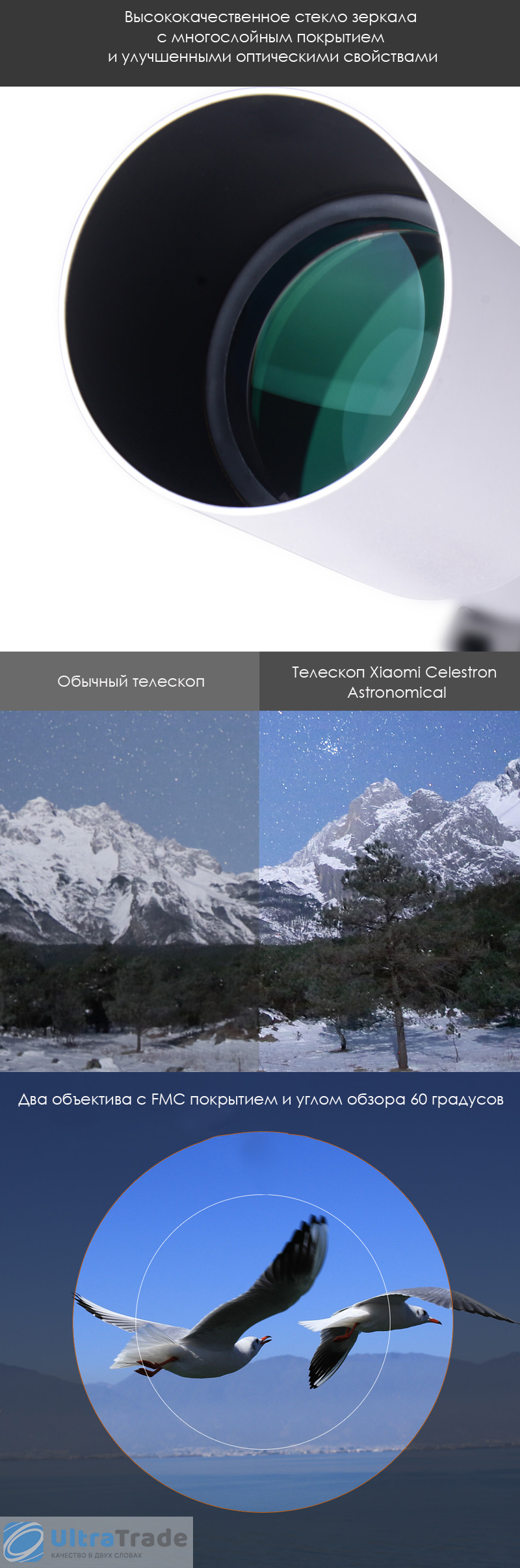 Телескоп Xiaomi Celestron Astronomical Telescope 80mm White (SCTW-80 ...