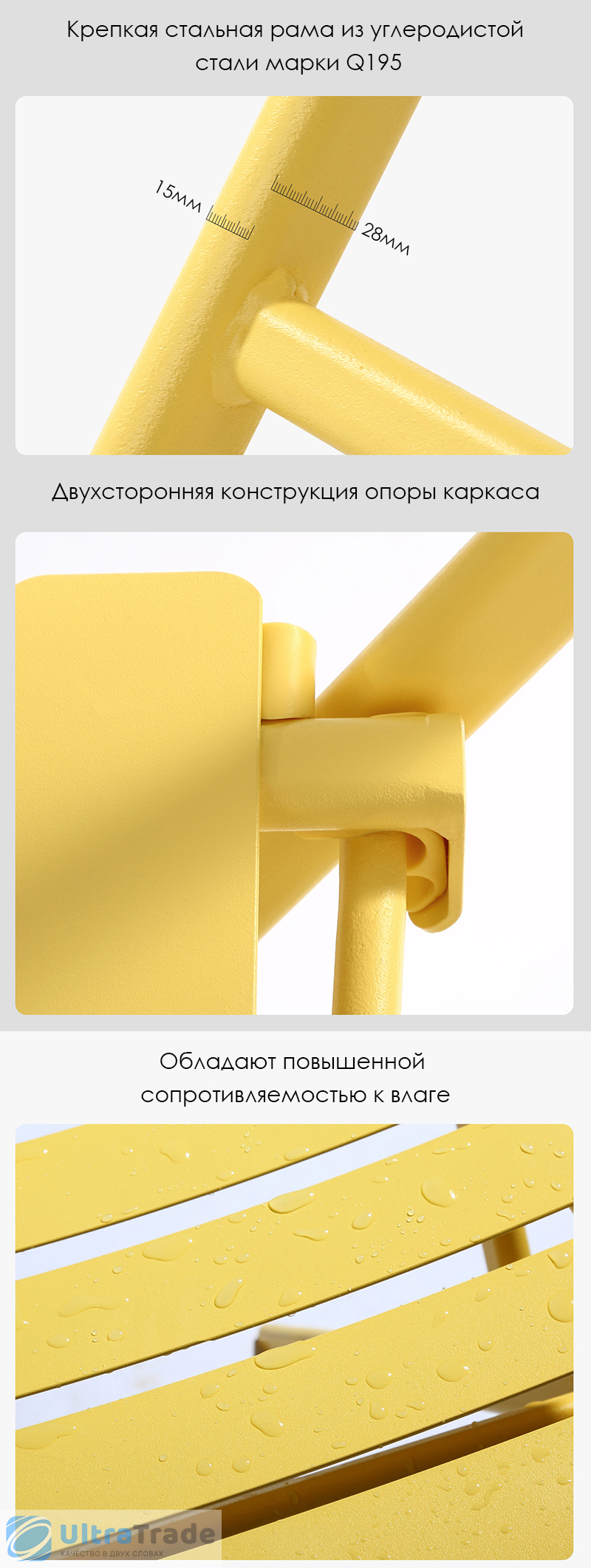 Набор обеденной мебели Складной круглый стол и 2 стула Xiaomi MWH ...