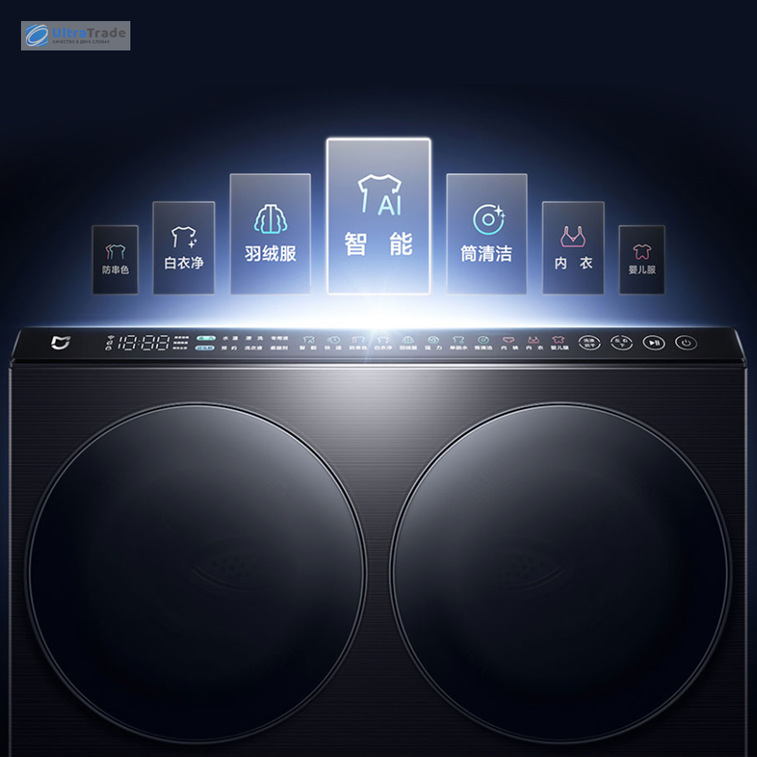 Умная стиральная машина с сушкой Xiaomi Mijia Three-Zone Washing ...